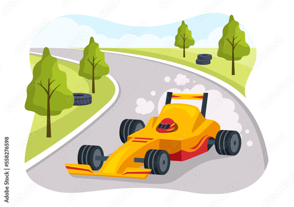 Cartoon Racing Clip Art