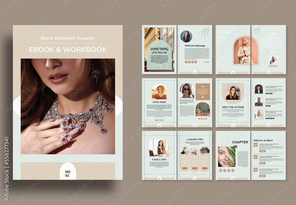 Work Book Layout Stock Template | Adobe Stock