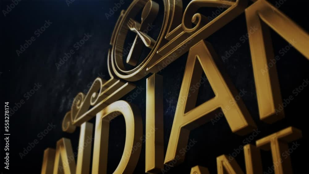 Indian restaurant logo, Indian restaurant logo animation video, Indian ...