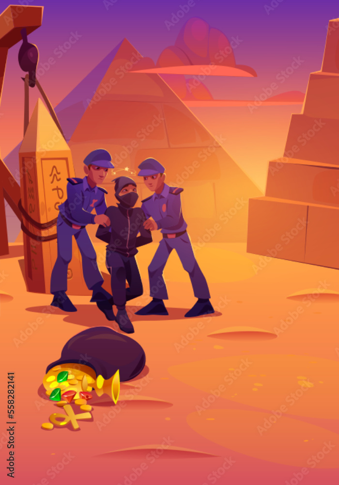 Police arrest trapped tomb robber with sack full of treasures in ...