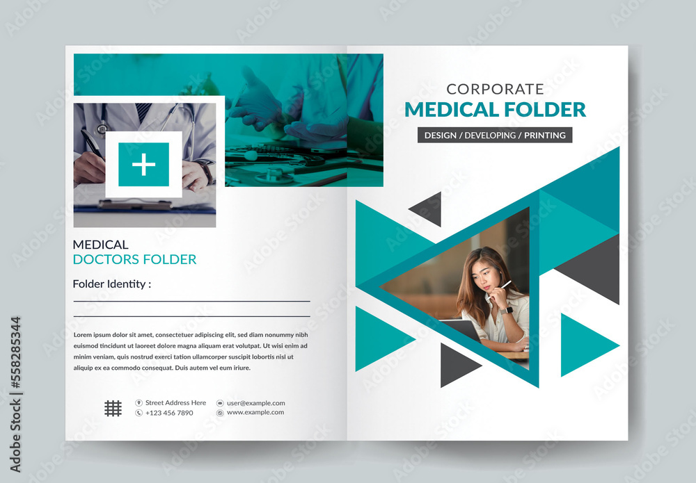 Medical Folder Design Template Stock Template | Adobe Stock