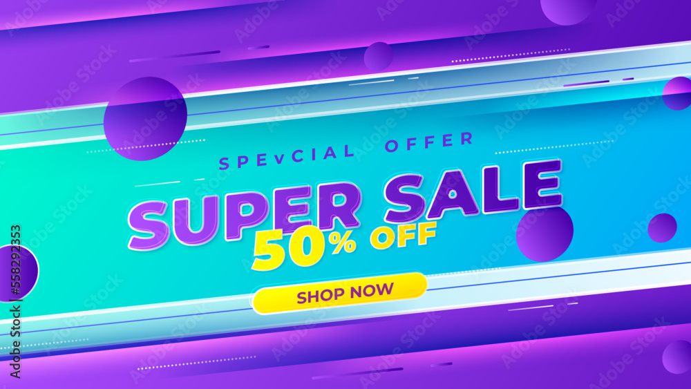 Flash sale modern banner background design for promotion offer ...