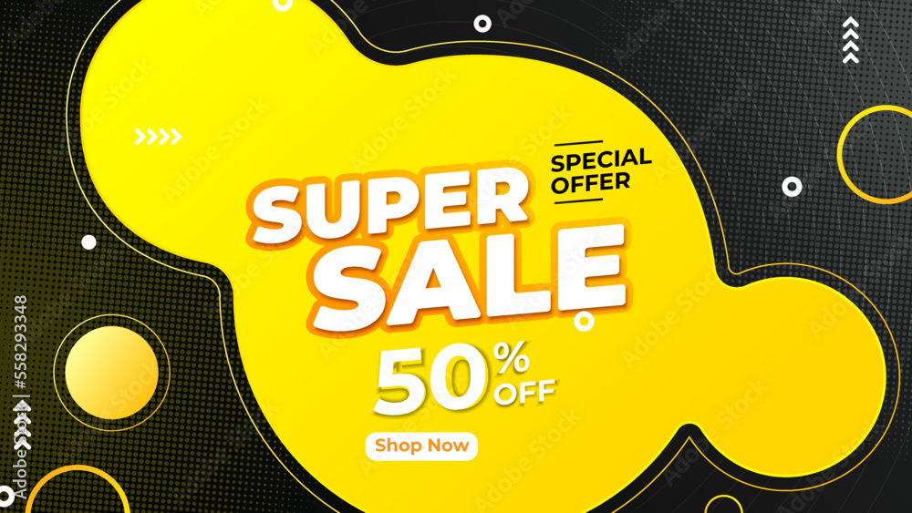 Flash sale modern banner background design for promotion offer ...