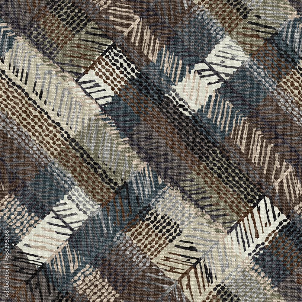 Rug seamless texture with ethnic pattern, fabric texture, grunge ...