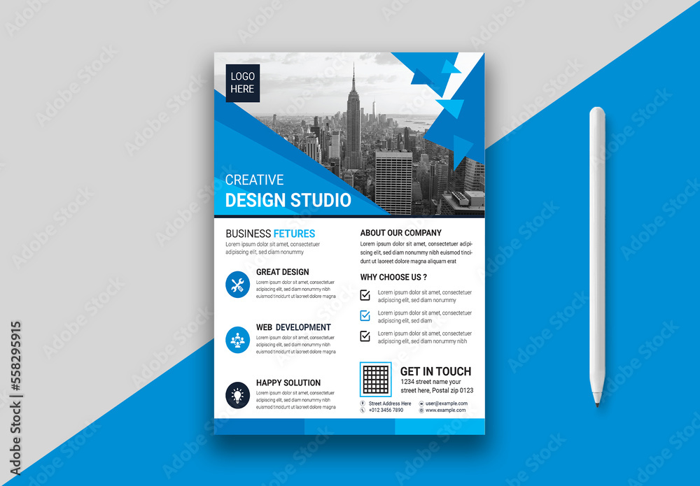 Creative Flyer Design Stock Template | Adobe Stock