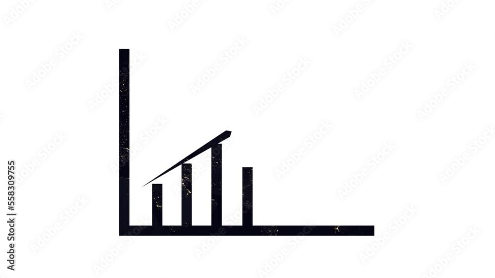 Statistics bars columns growth, arrow line . Finance, Business ...