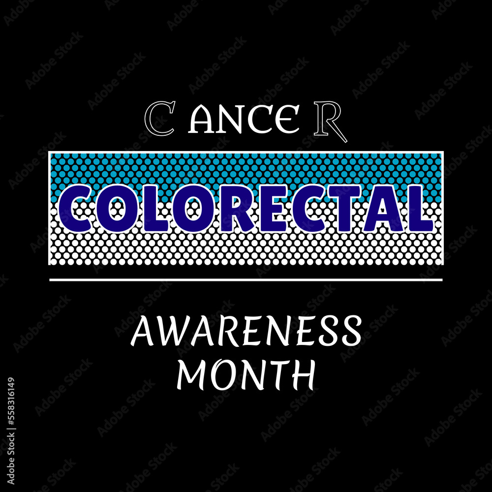 Vetor de Vector illustration on the theme of Colorectal Cancer ...