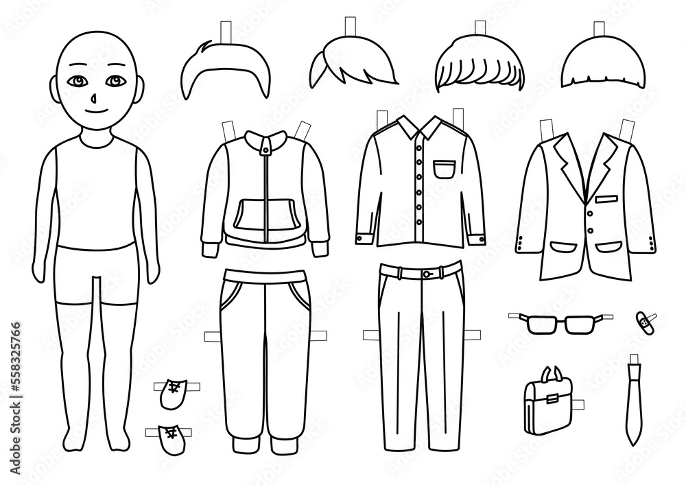 Paper Doll Dress Up Boy at Todd Bushman blog