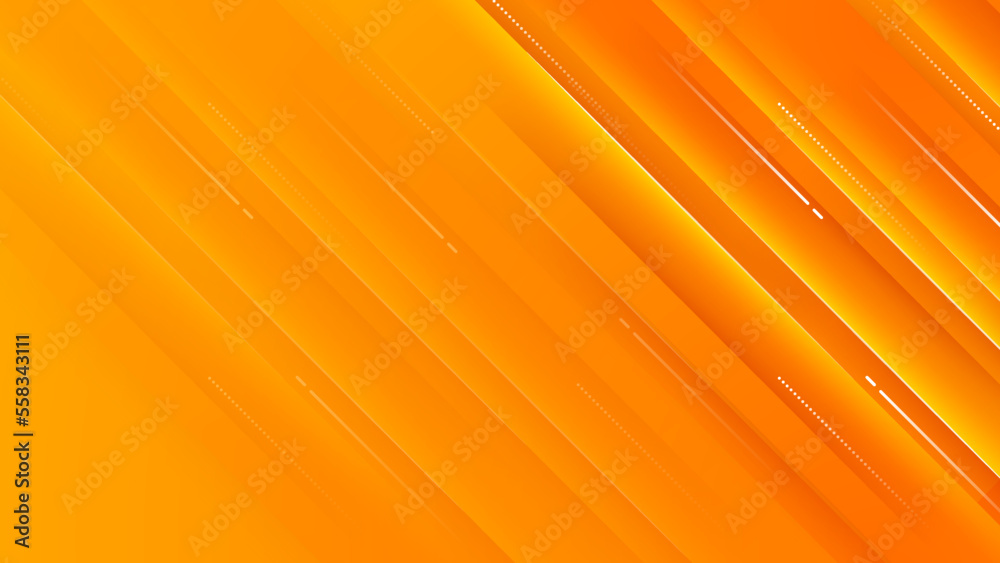 Abstract orange geometric shapes vector technology background, for ...