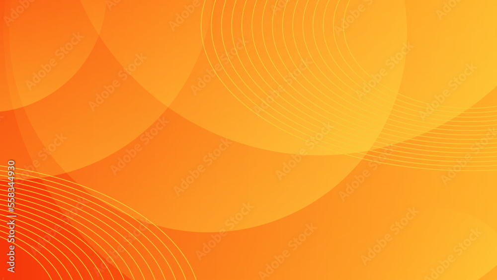 Vector orange geometric shapes abstract, science, futuristic, energy ...