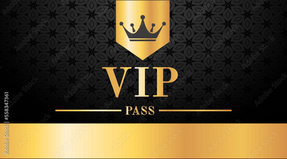 black and gold label with ribbon, luxury gold and black exclusive ...