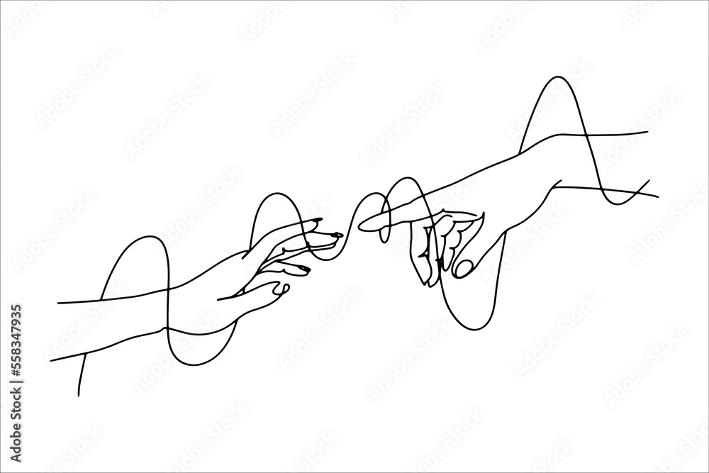 Two Hands Holding Each Other Clipart