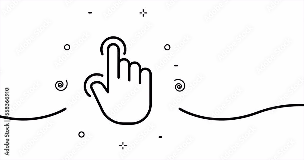 Click. Index finger, zoom, tapping, sliding, Scrolling, touch, cursor ...