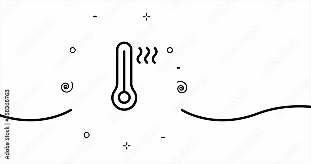 Thermometers. Different levels of temperature, climat control, air ...