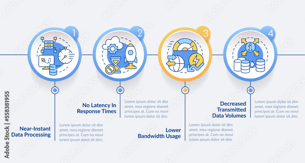 Innovation technologies in cloud circle infographic template. Data ...