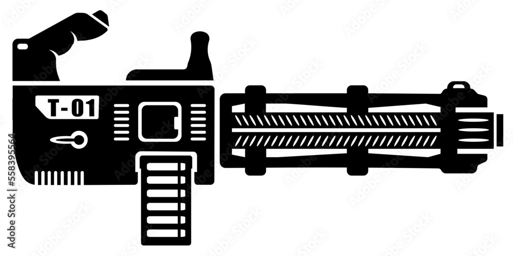 Machine gun SVG, Gun SVG, Weapon SVG, Automatic gun SVG, Cartoon gun ...