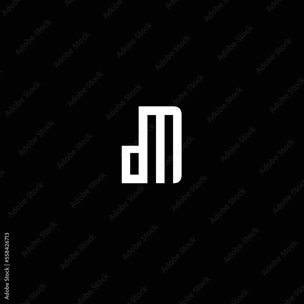 DM OM Logo Design, Creative Minimal Letter OM DM Monogram Stock Vector ...