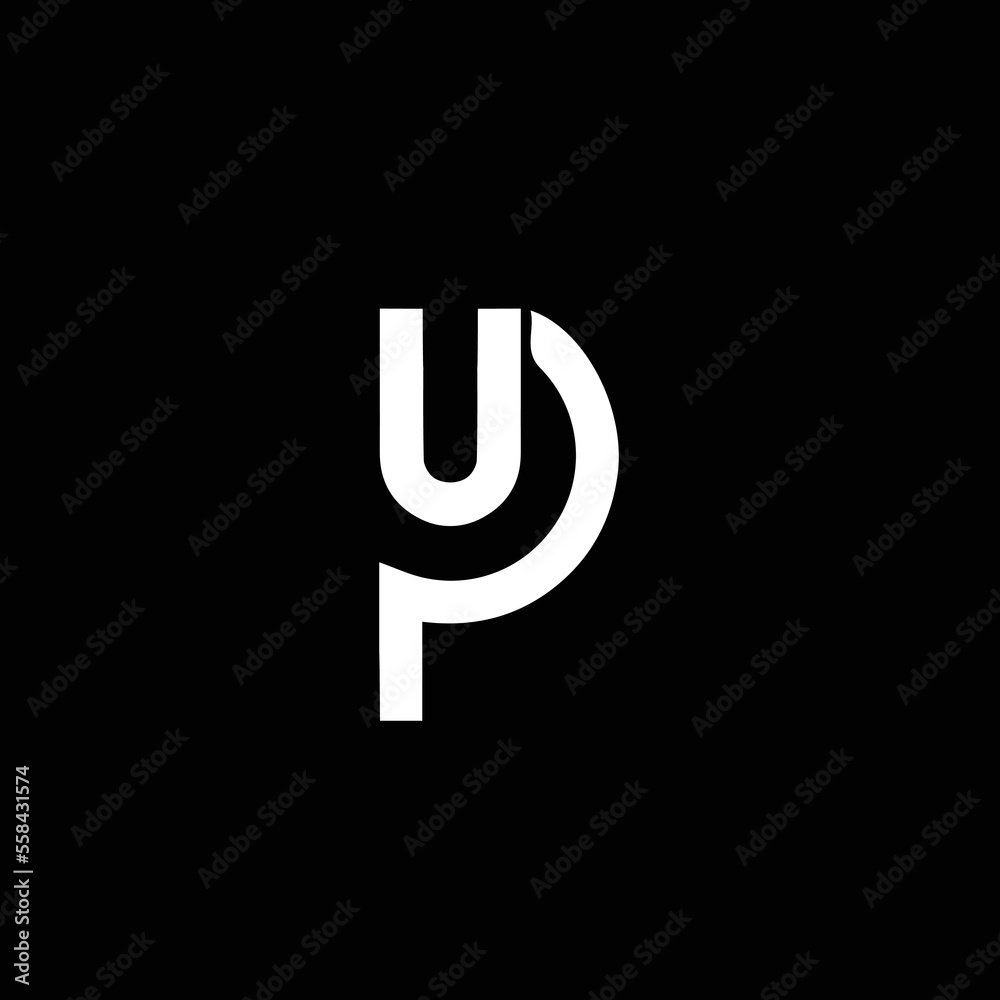 UP UP Logo Design, Creative Minimal Letter UP UP Monogram Stock Vector ...