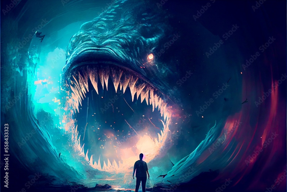 Generative AI render of a monster Stock Illustration | Adobe Stock