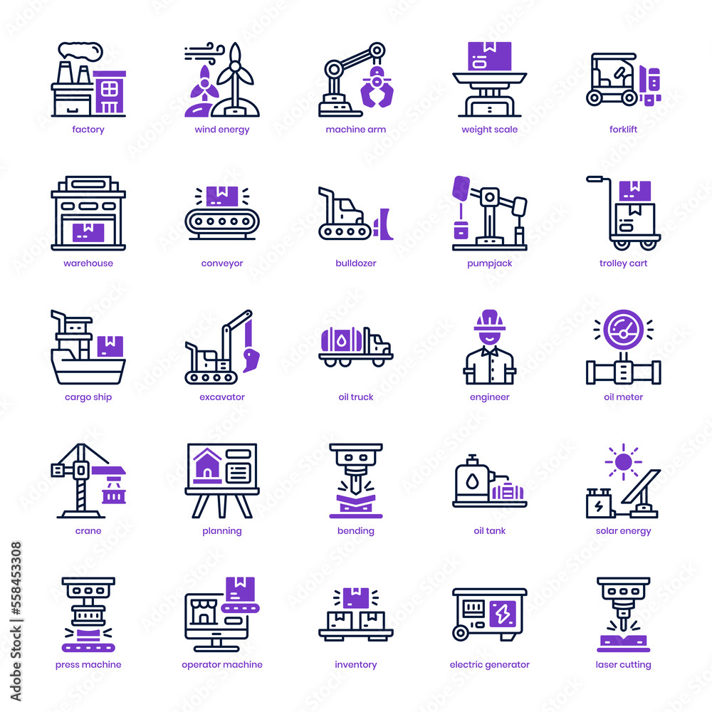 Industry icon pack for your website design, logo, app, and user ...