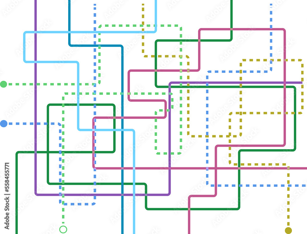Transparent retro map tube subway scheme. City transportation complex ...