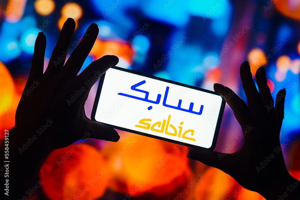 January 4, 2023, Brazil. In this photo illustration, the SABIC logo is ...