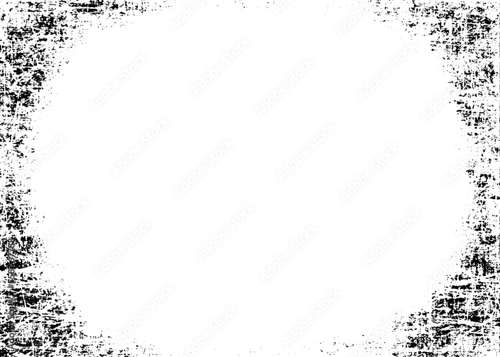 Grunge border vector texture background. Abstract frame overlay. Dirty ...