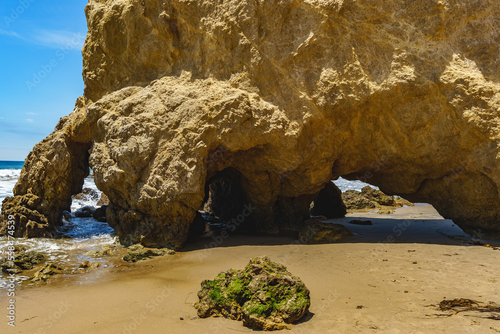 El Matador Beach along the East Pacific Coast Highway in Malibu ...