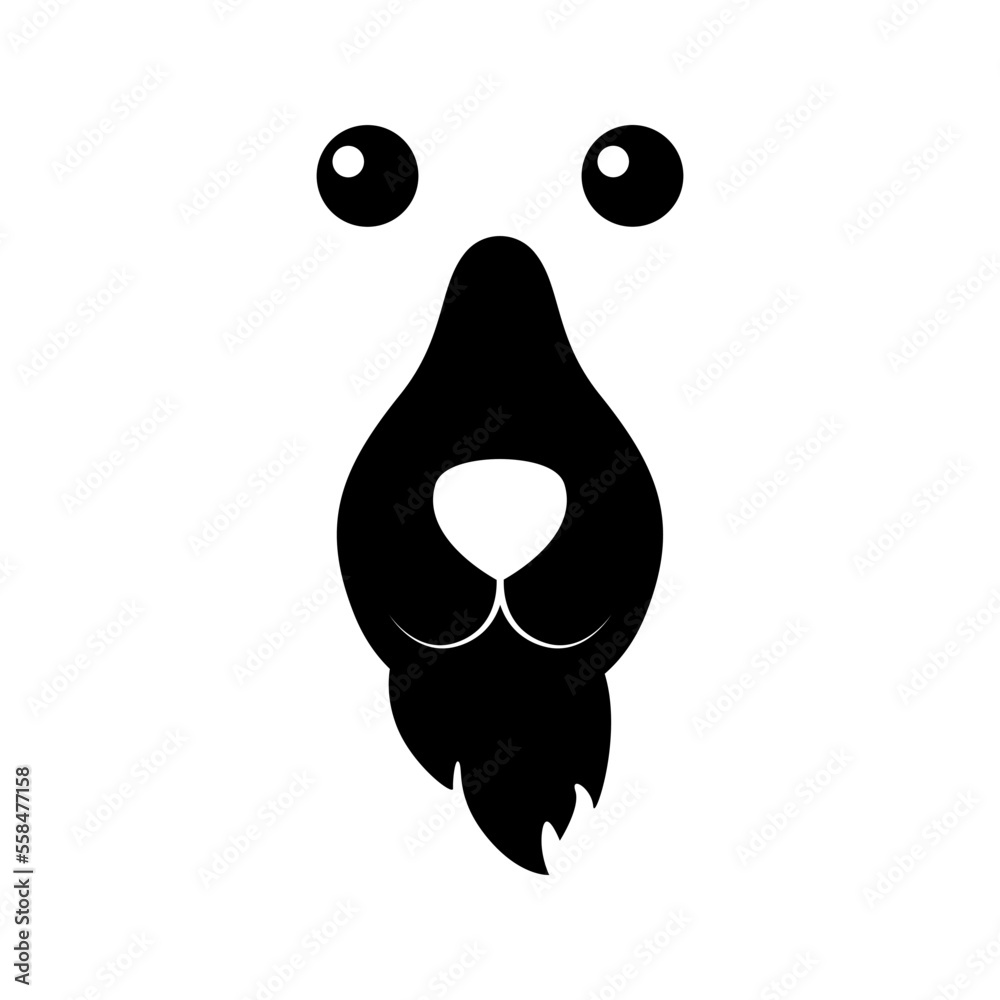 Animal face icon vector. Cat face sign illustration. Cute animal symbol ...
