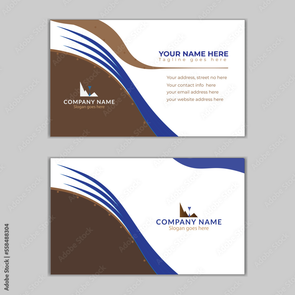 Editable modern business card design, Useable, Digital , Vector ...