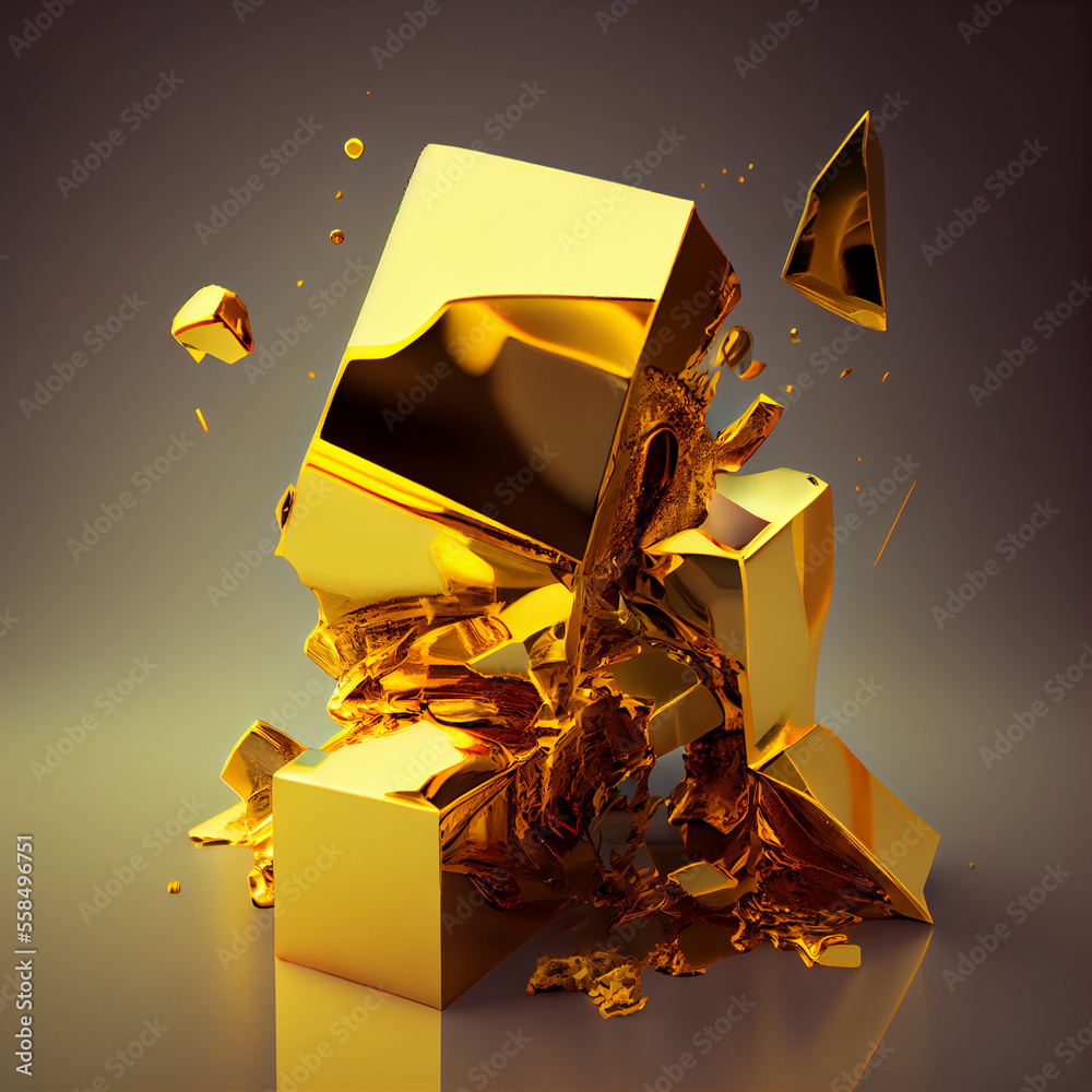 gold gift box Stock Illustration | Adobe Stock
