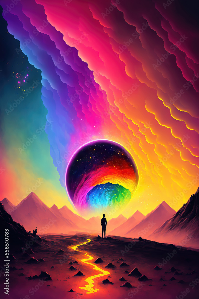 Abstract landscape, sketch art for artist creativity and inspiration ...