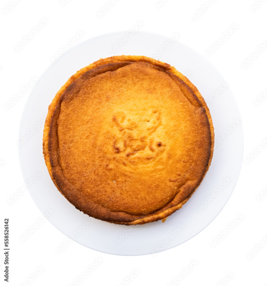 Top view cassava cake with transparent background png Stock Photo ...