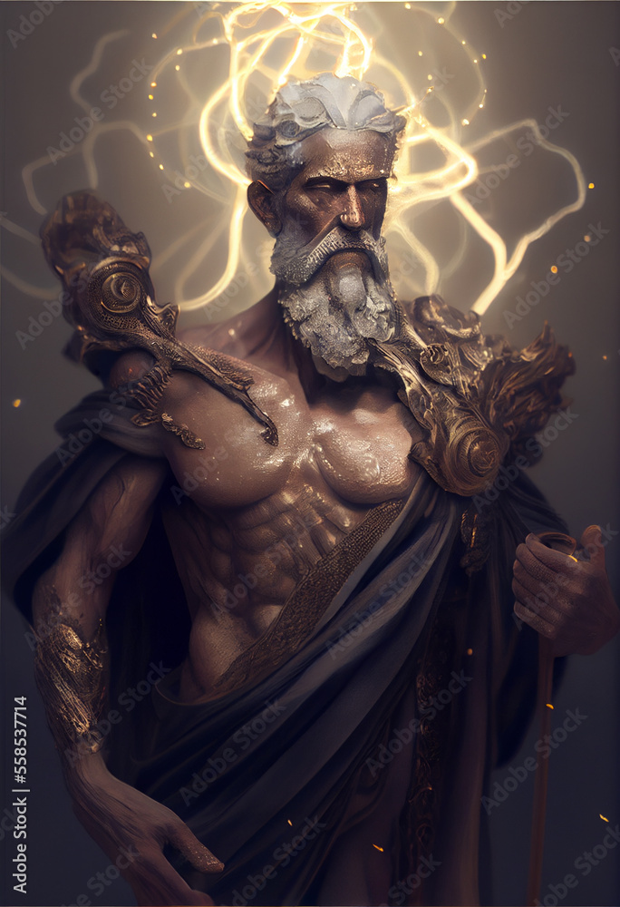 SUMERIAN GOD ANU - Digital illustration - Generated by Artificial ...