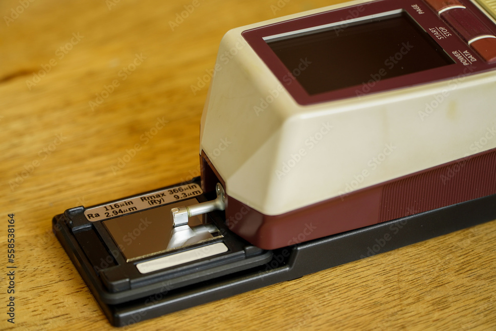 Calibration surface roughness tester machine with gage block,surface ...