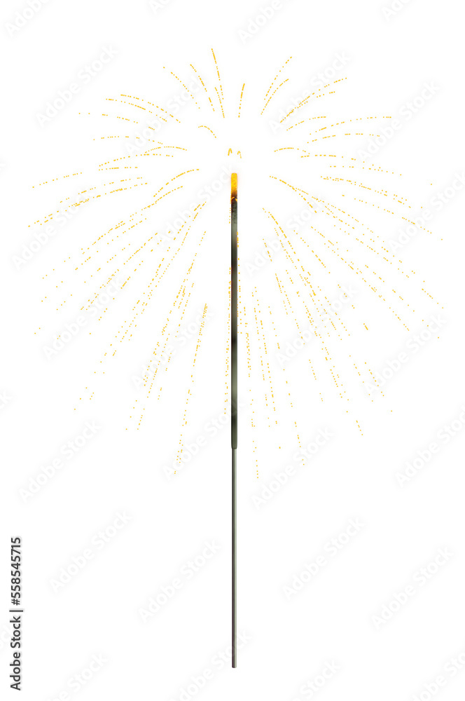 sparkler lights isolated on transparent background. Stock Illustration ...