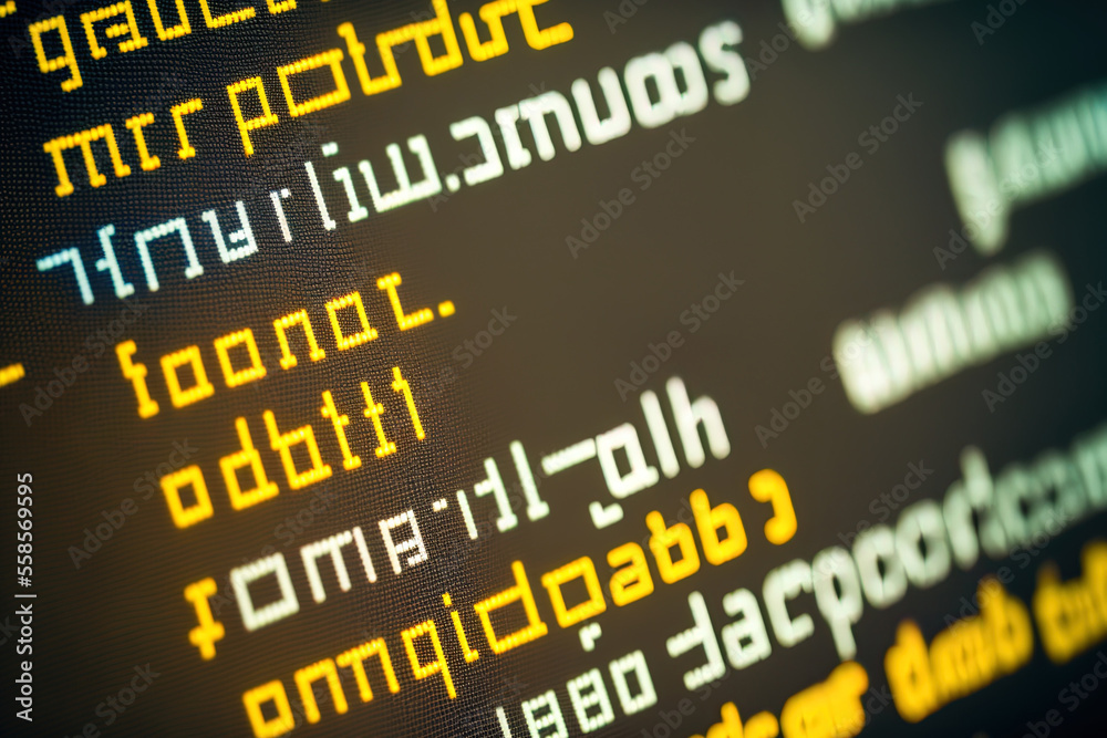 Macro Photo Of Computer Screen With Program Source Code And Highlighted Hijack Your Passwords