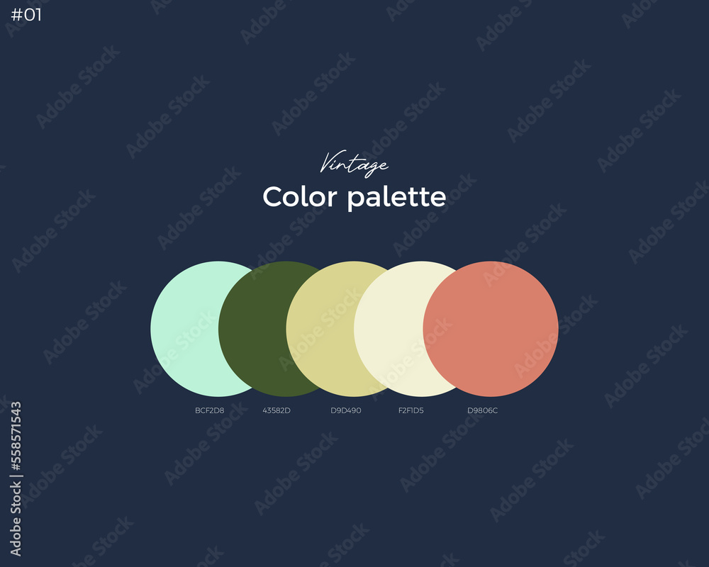 Vintage Color Chart. Print Test Page. Color Numbers or Names. RGB, HEX ...