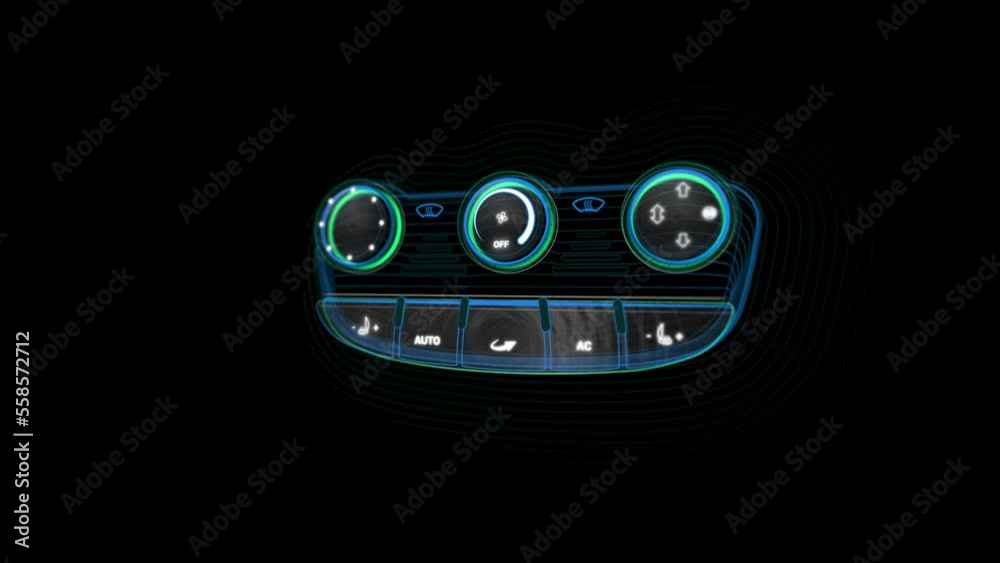 Car element HUD Screen. Futuristic motion graphic video with an ...
