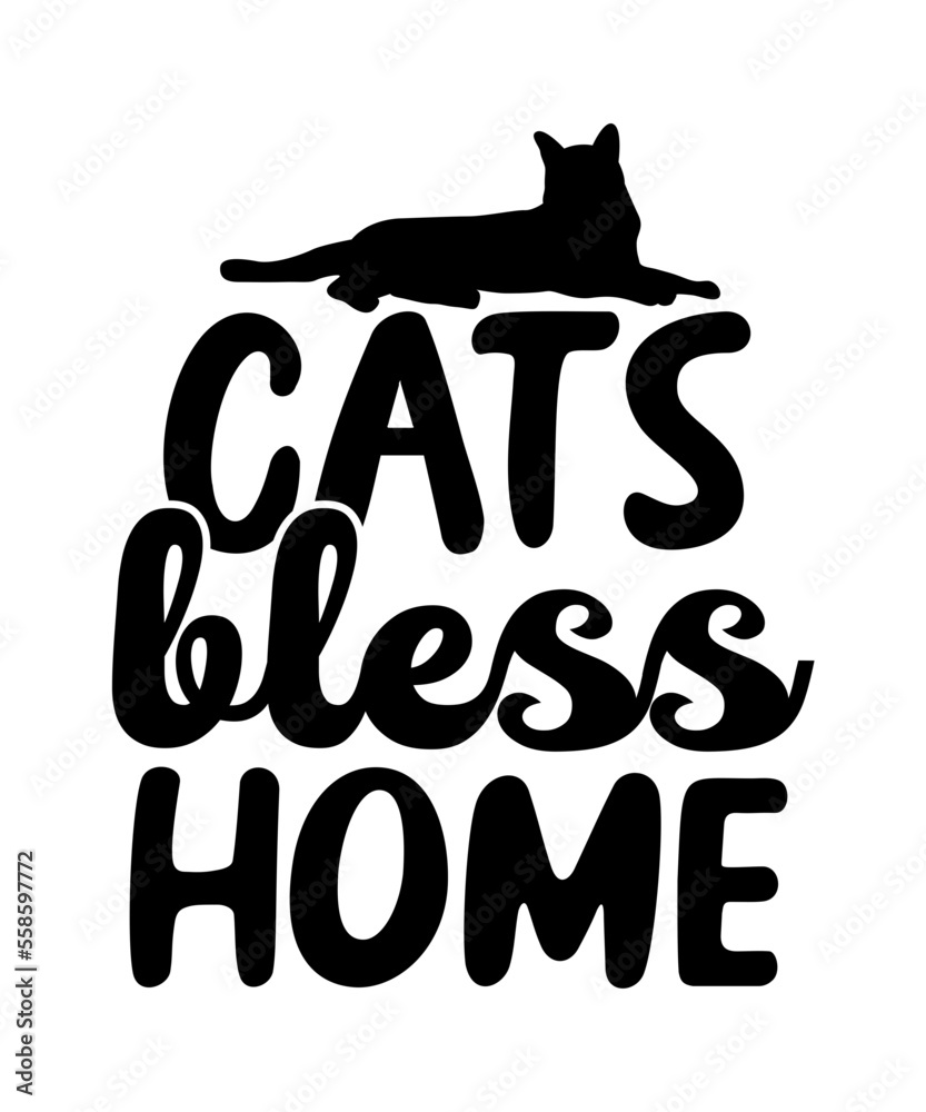 Cat Svg, Bundle Svg, Cat Bundle Svg, Silhouette Svg, Black Cats Svg ...