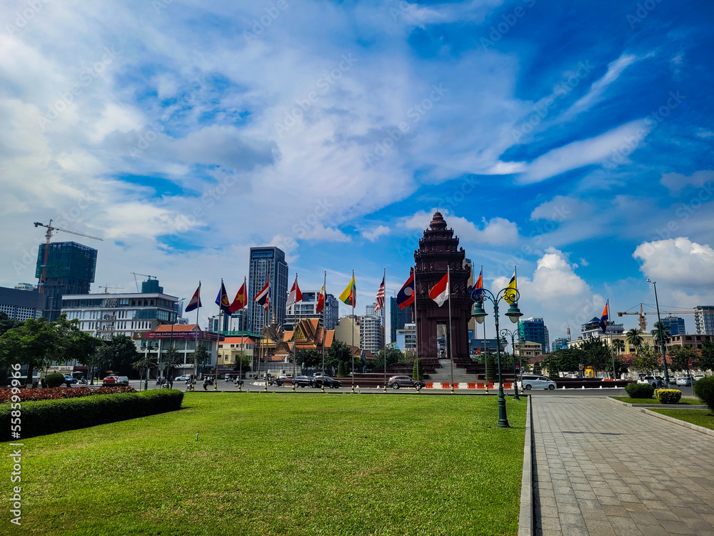 Foto de Beautiful capital city Phnom Penh in Cambodia. Asia Travel to ...