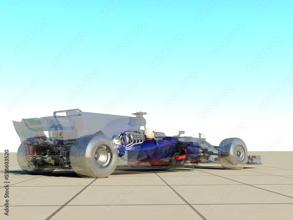 Transparent model cars. Stock Illustration | Adobe Stock