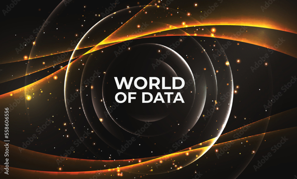 World of data - Background Abstract design circuit elements technology ...