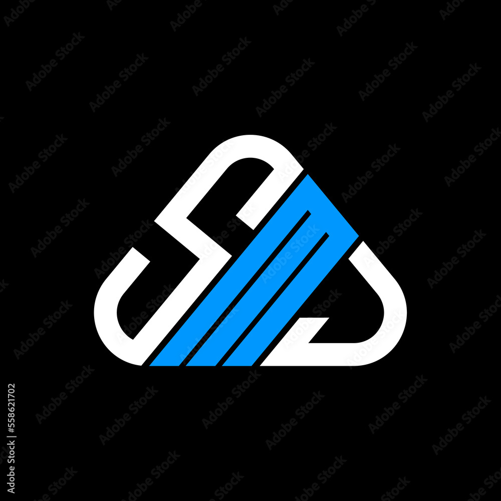 SMJ letter logo creative design with vector graphic, SMJ simple and ...