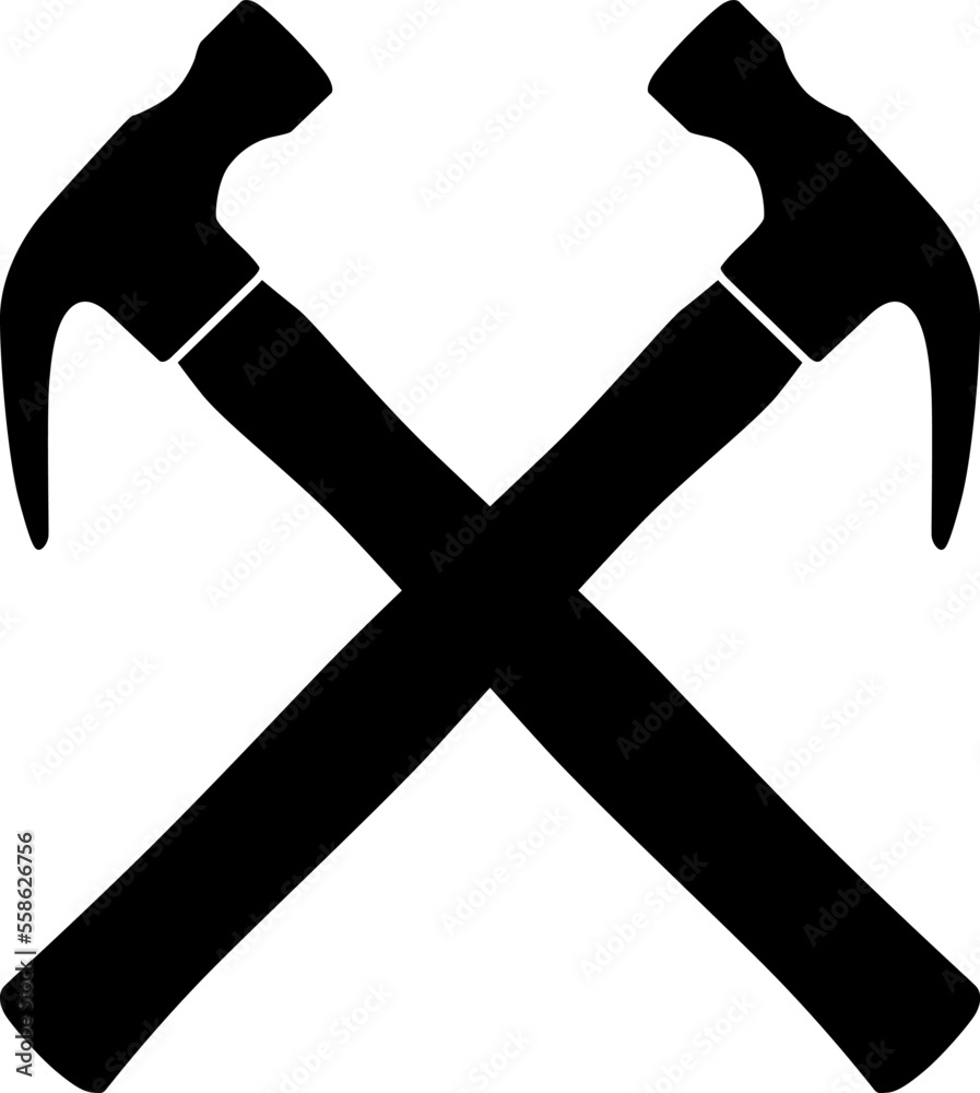 Vetor de Cross Hammer Cutfile, cricut ,silhouette, SVG, EPS, JPEG, PNG ...