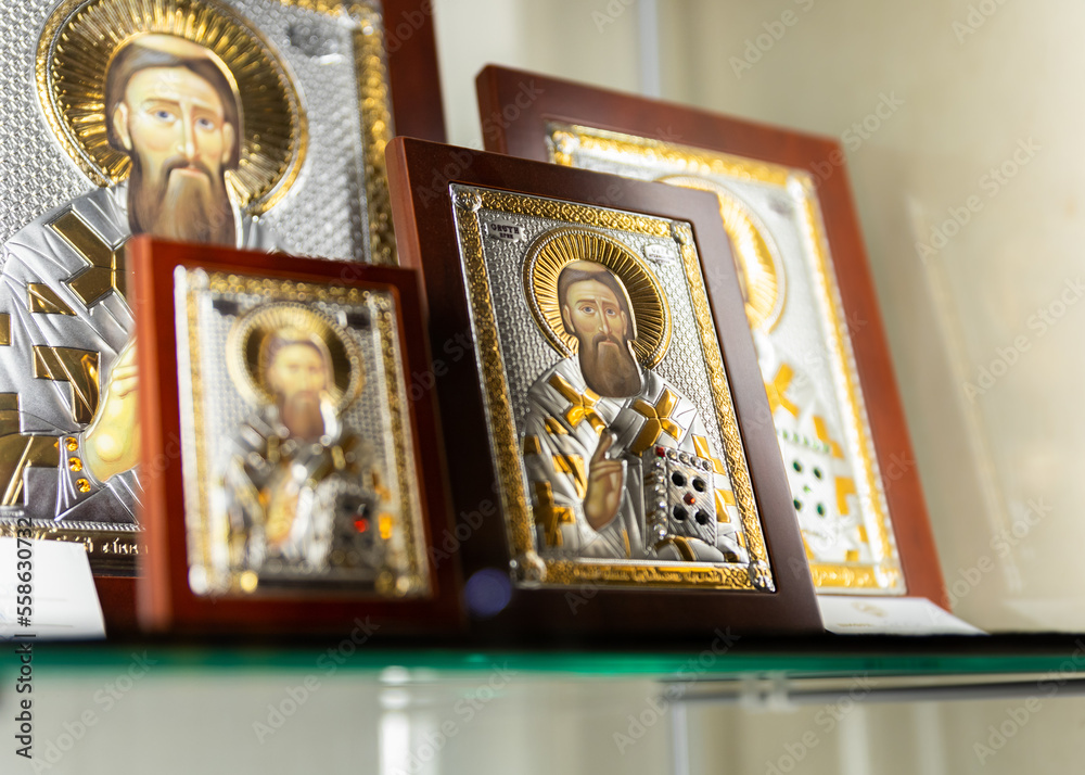 Belgrade, Serbia - December 20, 2022: Saint Sava icon at Saint Sava ...