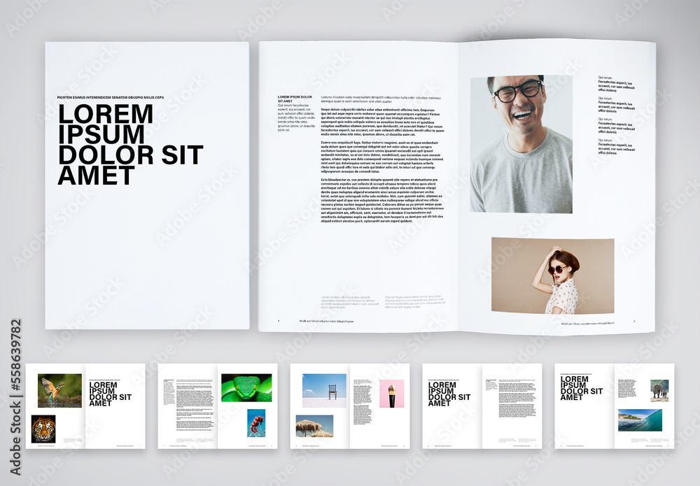 Fascinating and Enthusiastic Conceptual Report Stock Template | Adobe Stock