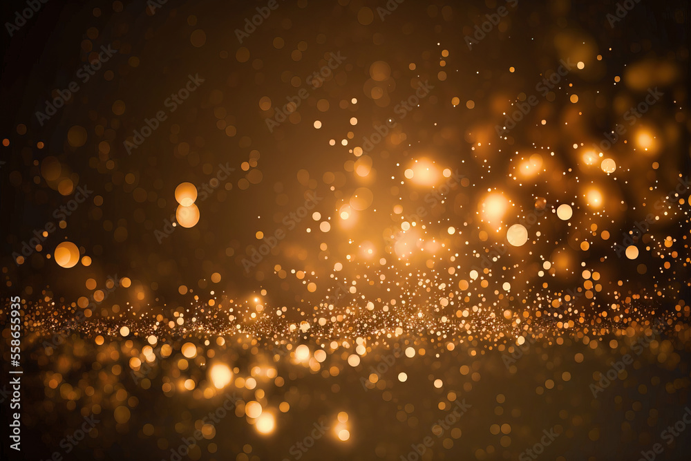 Abstract luxury gold background with gold particle. glitter vintage ...