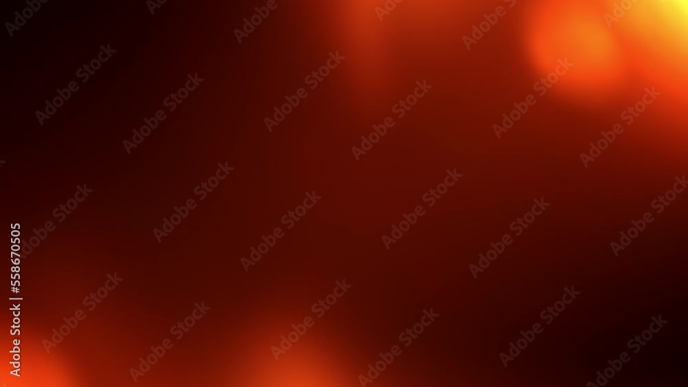 Loop orange red Optical lens flare and flash light leak on top right ...