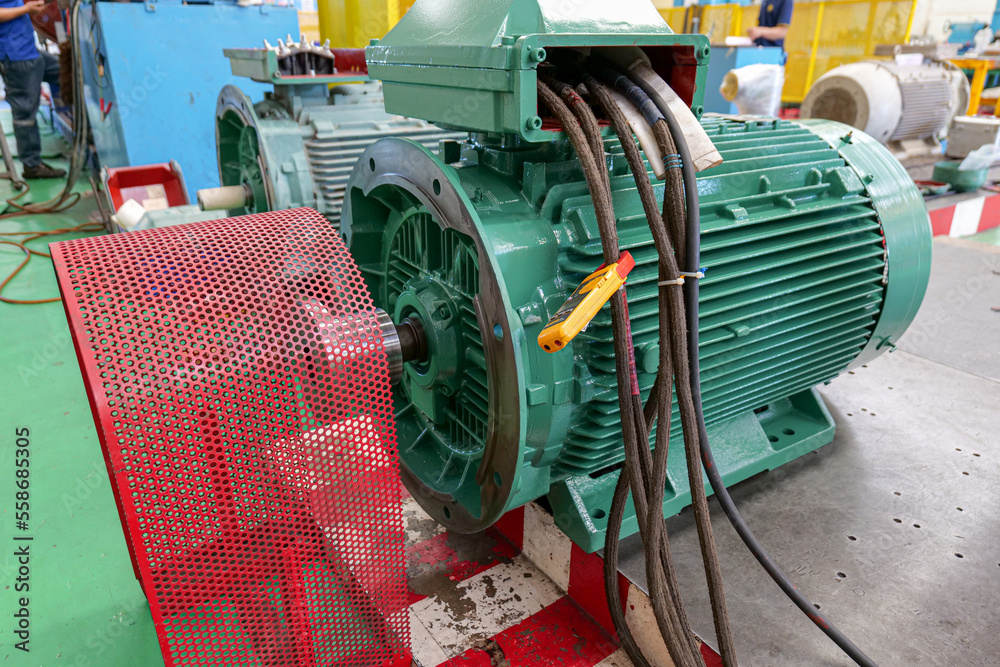 Testing the induction motor by running No load Test and measuring the ...